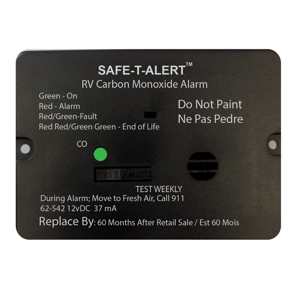 Safe-T-Alert 62 Series Carbon Monoxide Alarm - 12V - RV Flush Mount ...