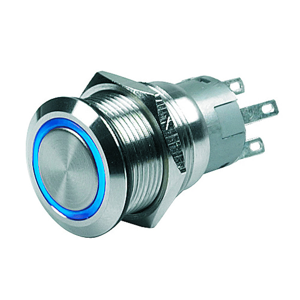 BEP Push Button Switch - 24V Latching On/Off - Blue LED [80-511-0007-0 ...